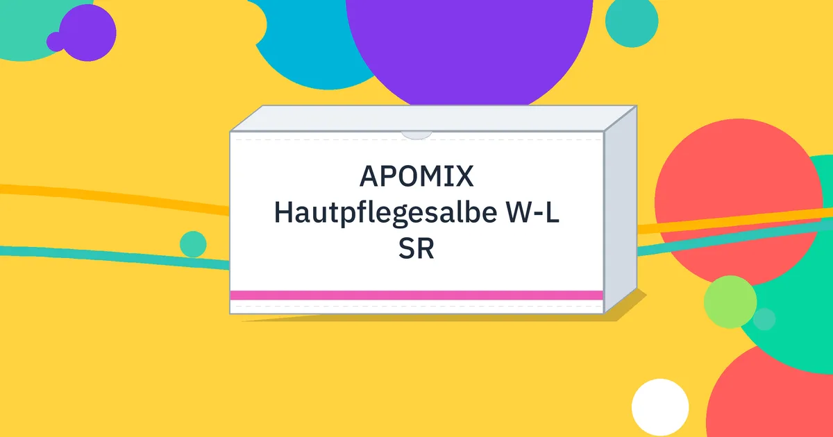 Symbolbild: Packung mit der Aufschrift APOMIX Hautpflegesalbe W-L SR (PZN 17421361) – Verfügbarkeit und Bezug in Apotheken in Frankfurt am Main