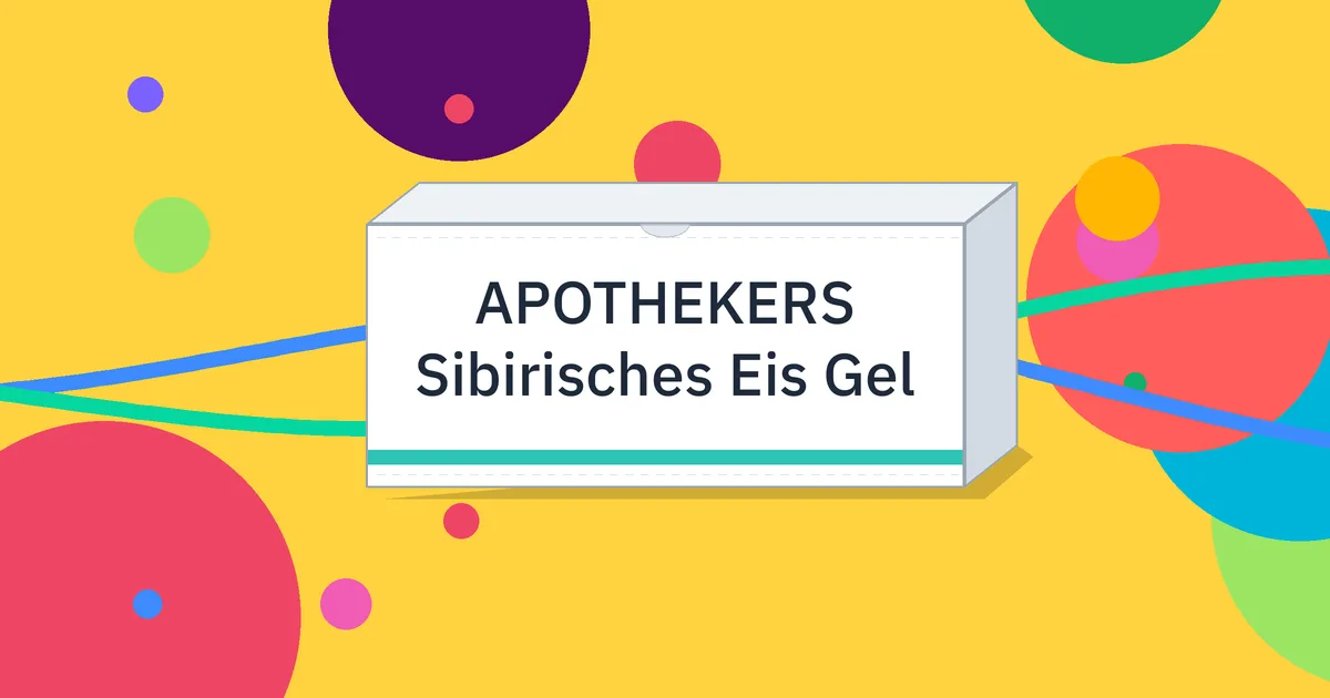 Symbolbild: Packung mit der Aufschrift APOTHEKERS Sibirisches Eis Gel (PZN 15293870) – Verfügbarkeit und Bezug in Apotheken in Frankfurt am Main
