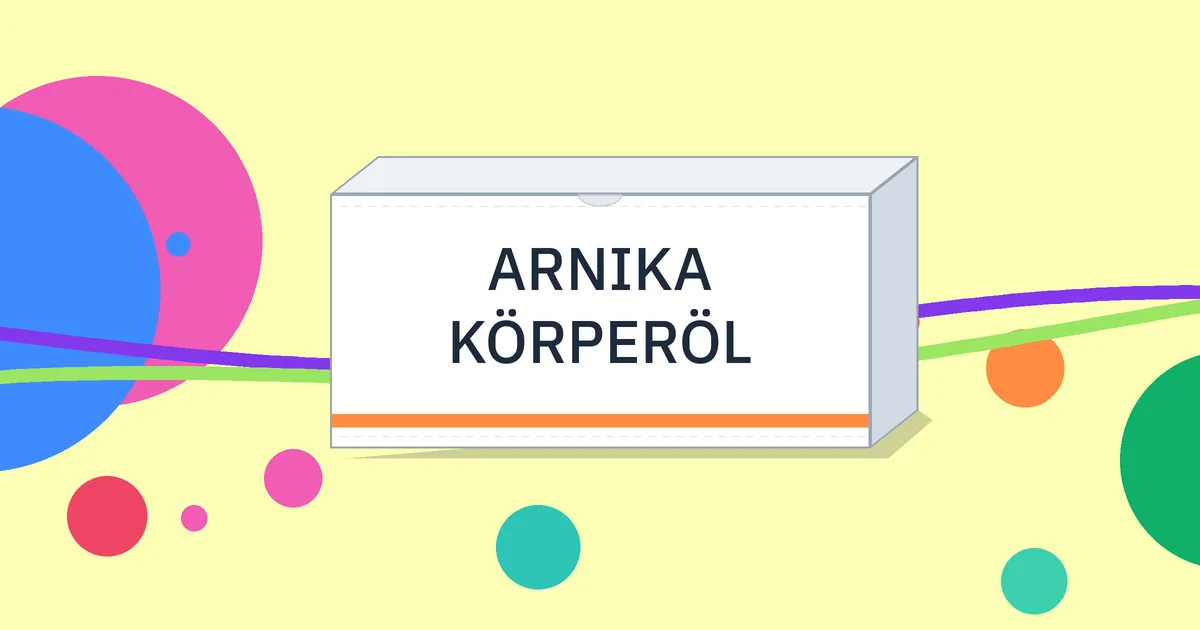 Symbolbild: Packung mit der Aufschrift ARNIKA KÖRPERÖL (PZN 03435922) – Verfügbarkeit und Bezug in Apotheken in Frankfurt am Main