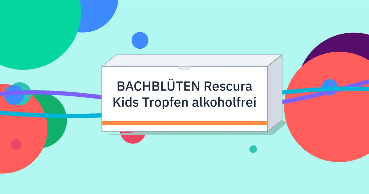 Symbolbild: Packung mit der Aufschrift BACHBLÜTEN Rescura Kids Tropfen alkoholfrei (PZN 20310300) – Verfügbarkeit und Bezug in Apotheken in Frankfurt am Main