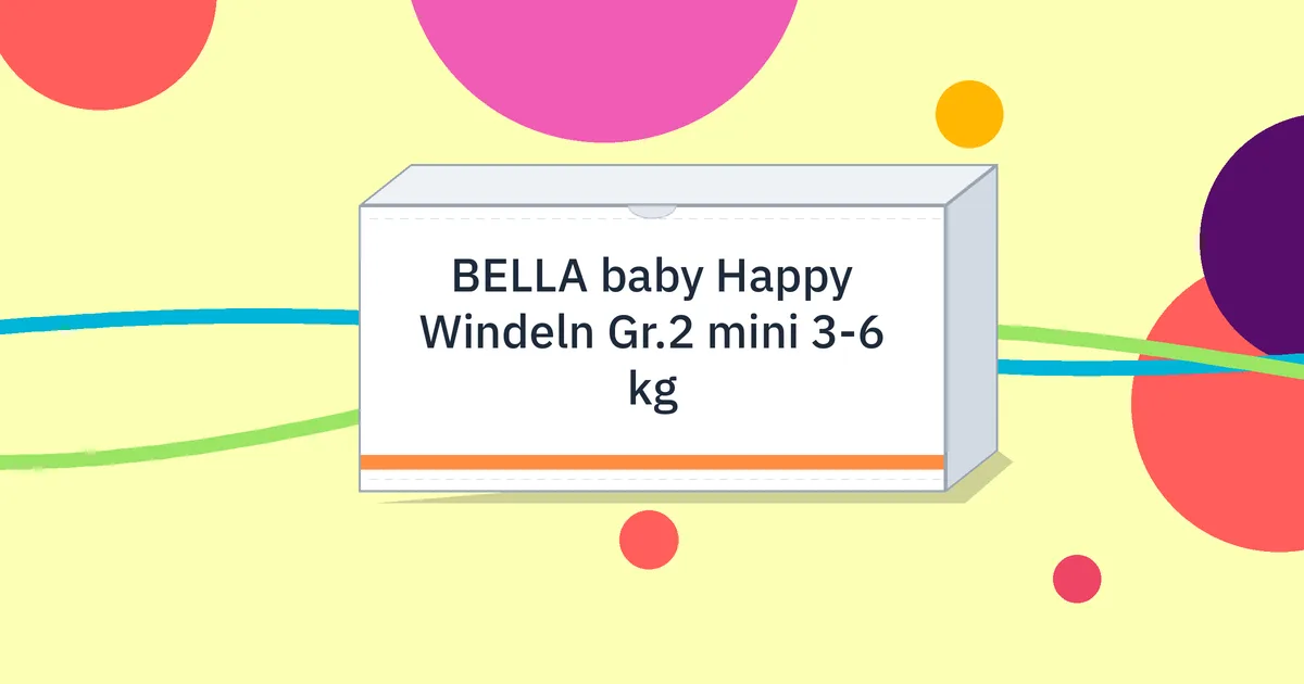 Symbolbild: Packung mit der Aufschrift BELLA baby Happy Windeln Gr.2 mini 3-6 kg (PZN 18815760) – Verfügbarkeit und Bezug in Apotheken in Frankfurt am Main