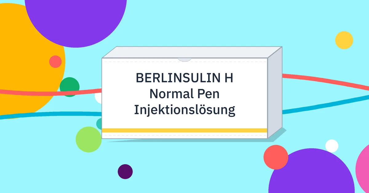 Symbolbild: Packung mit der Aufschrift BERLINSULIN H Normal Pen Injektionslösung (PZN 07221230) – Verfügbarkeit und Bezug in Apotheken in Frankfurt am Main
