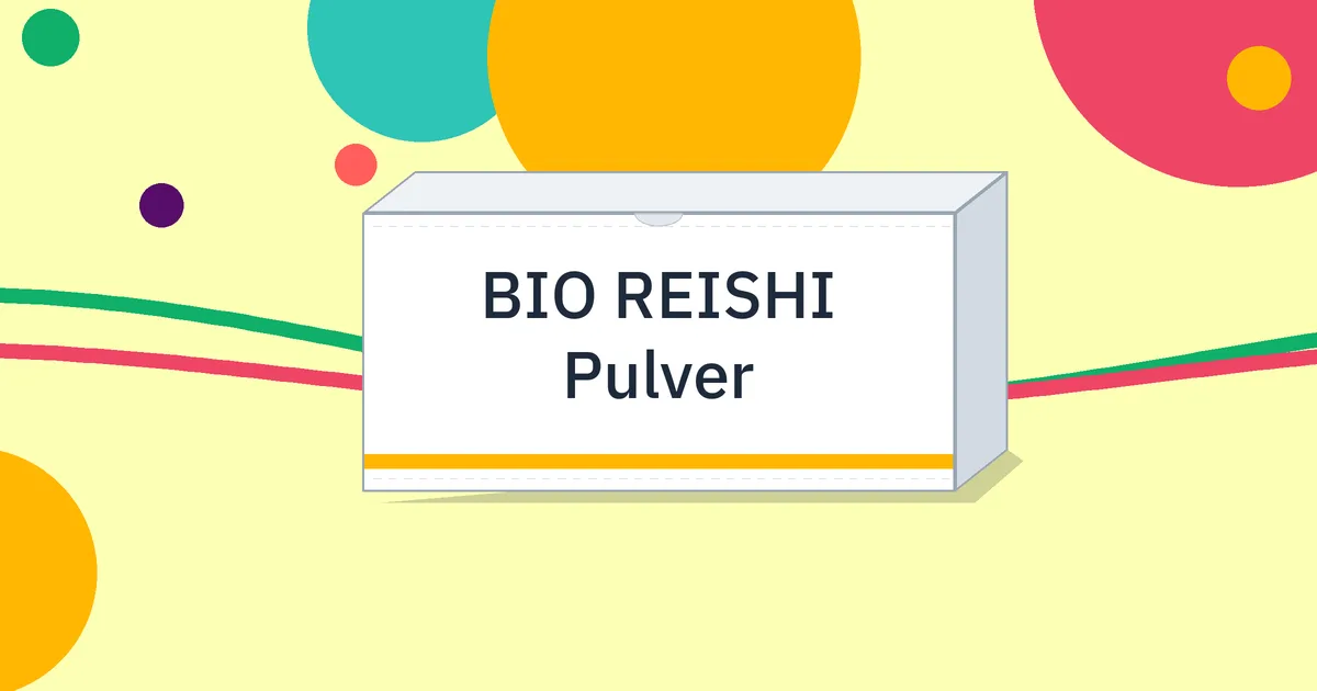 Symbolbild: Packung mit der Aufschrift BIO REISHI Pulver (PZN 09464681) – Verfügbarkeit und Bezug in Apotheken in Frankfurt am Main
