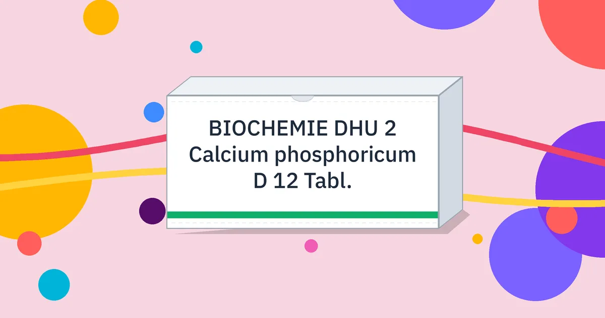 Symbolbild: Packung mit der Aufschrift BIOCHEMIE DHU 2 Calcium phosphoricum D 12 Tabl. (PZN 00273904) – Verfügbarkeit und Bezug in Apotheken in Frankfurt am Main