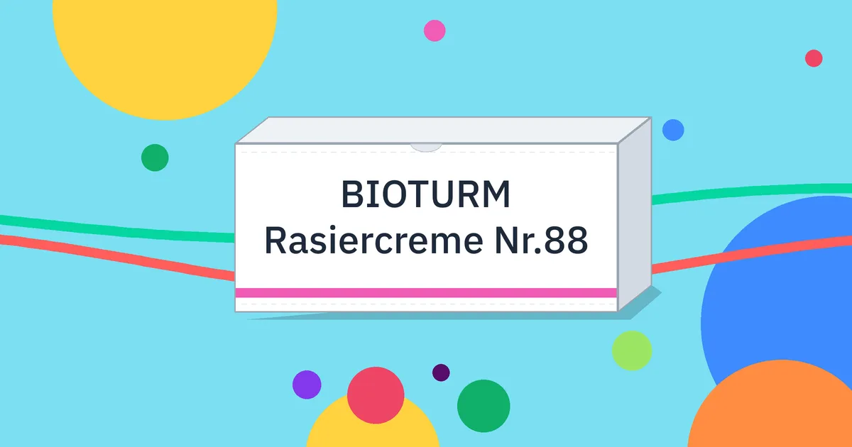 Symbolbild: Packung mit der Aufschrift BIOTURM Rasiercreme Nr.88 (PZN 13924869) – Verfügbarkeit und Bezug in Apotheken in Frankfurt am Main