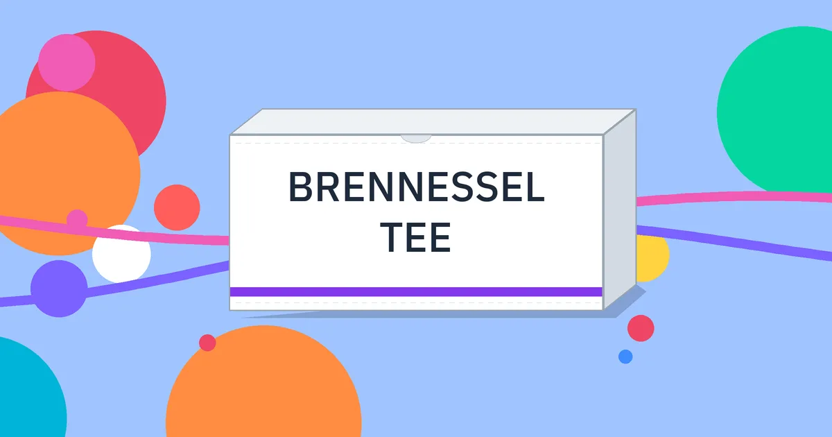 Symbolbild: Packung mit der Aufschrift BRENNESSEL TEE (PZN 00429938) – Verfügbarkeit und Bezug in Apotheken in Frankfurt am Main