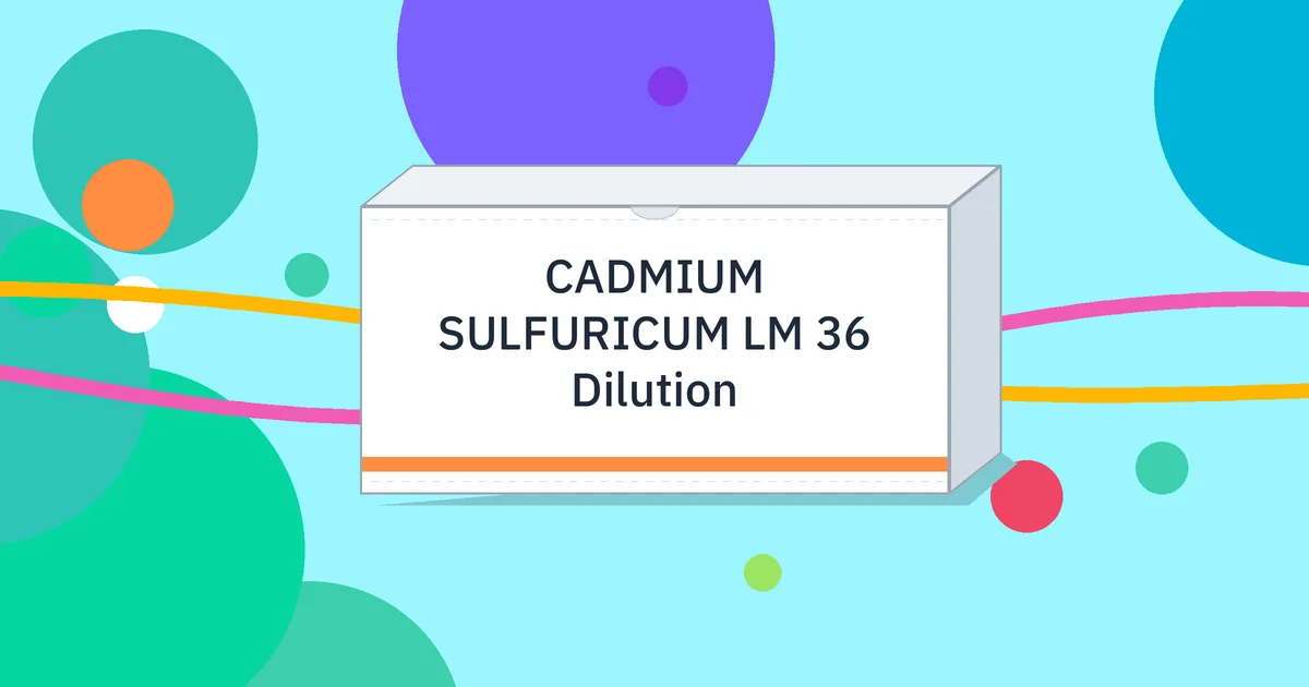 Symbolbild: Packung mit der Aufschrift CADMIUM SULFURICUM LM 36 Dilution (PZN 12798925) – Verfügbarkeit und Bezug in Apotheken in Frankfurt am Main