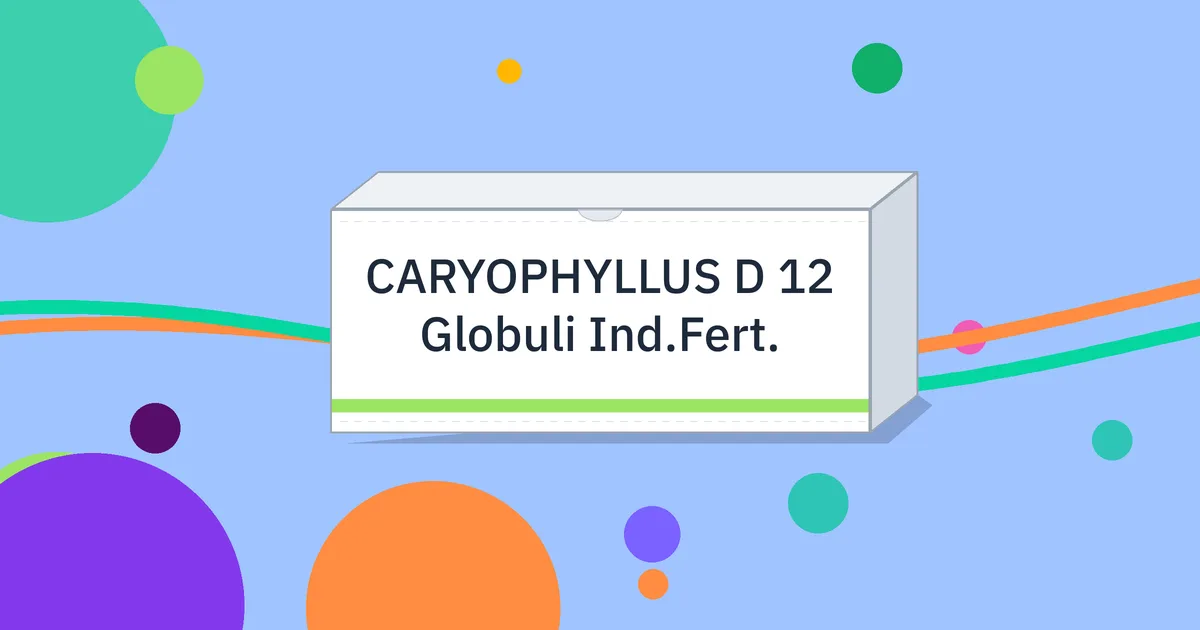 Symbolbild: Packung mit der Aufschrift CARYOPHYLLUS D 12 Globuli Ind.Fert. (PZN 17682452) – Verfügbarkeit und Bezug in Apotheken in Frankfurt am Main