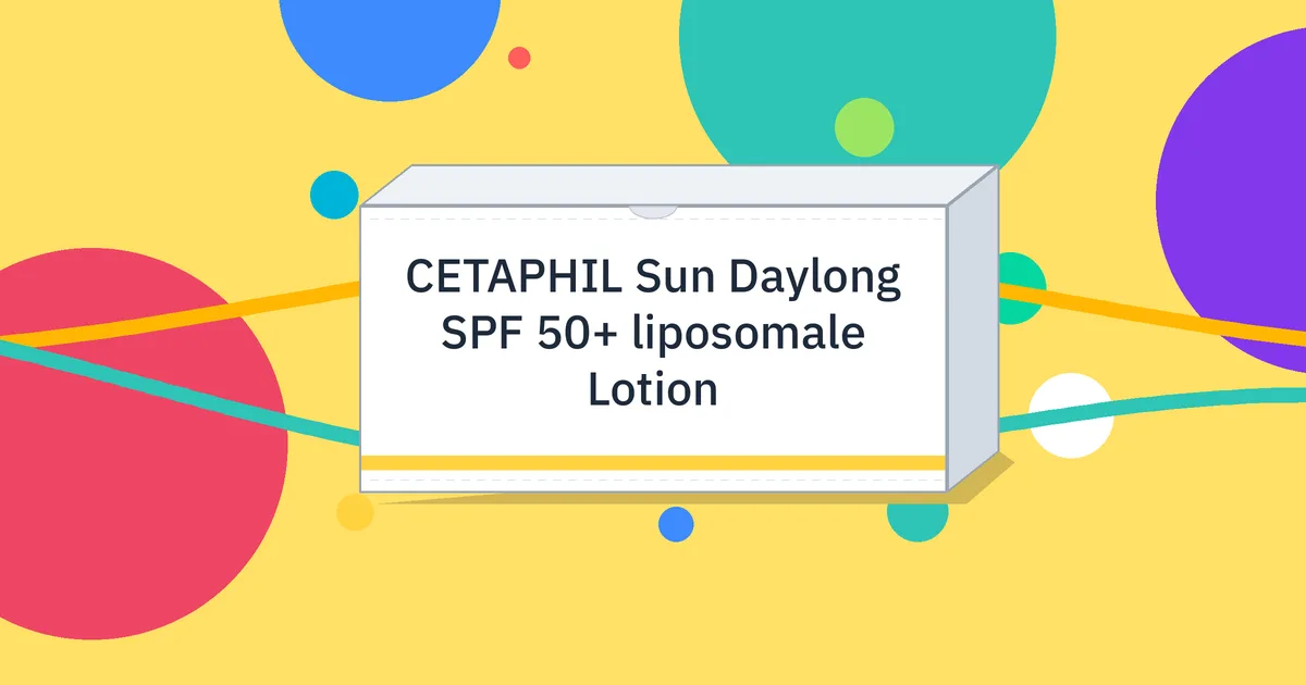 Symbolbild: Packung mit der Aufschrift CETAPHIL Sun Daylong SPF 50+ liposomale Lotion (PZN 20007760) – Verfügbarkeit und Bezug in Apotheken in Frankfurt am Main