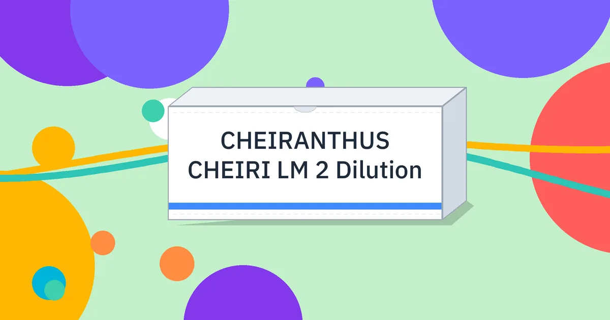 Symbolbild: Packung mit der Aufschrift CHEIRANTHUS CHEIRI LM 2 Dilution (PZN 13439312) – Verfügbarkeit und Bezug in Apotheken in Frankfurt am Main