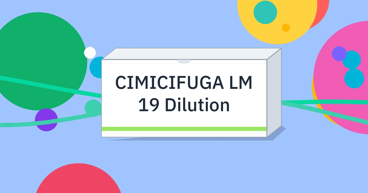 Symbolbild: Packung mit der Aufschrift CIMICIFUGA LM 19 Dilution (PZN 12819159) – Verfügbarkeit und Bezug in Apotheken in Frankfurt am Main