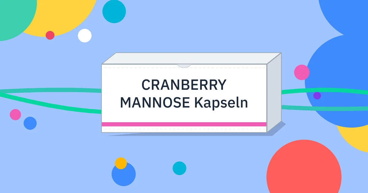 Symbolbild: Packung mit der Aufschrift CRANBERRY MANNOSE Kapseln (PZN 16044175) – Verfügbarkeit und Bezug in Apotheken in Frankfurt am Main