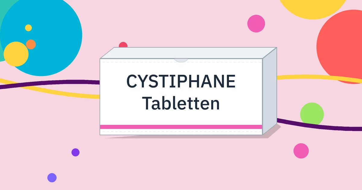 Symbolbild: Packung mit der Aufschrift CYSTIPHANE Tabletten (PZN 18227804) – Verfügbarkeit und Bezug in Apotheken in Frankfurt am Main