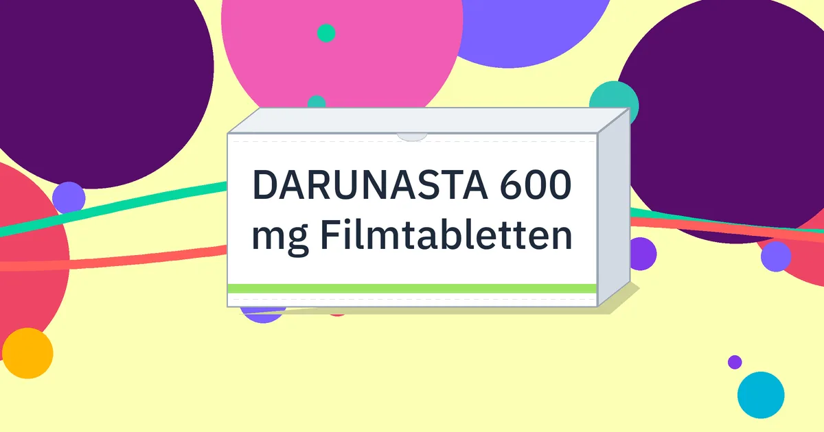 Symbolbild: Packung mit der Aufschrift DARUNASTA 600 mg Filmtabletten (PZN 15248728) – Verfügbarkeit und Bezug in Apotheken in Frankfurt am Main