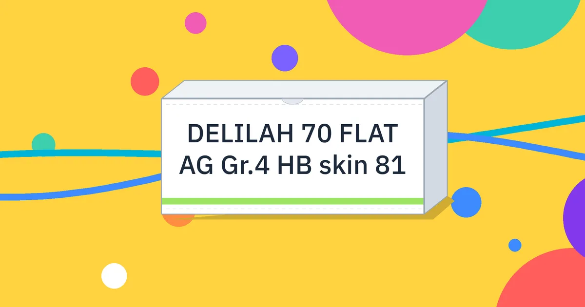 Symbolbild: Packung mit der Aufschrift DELILAH 70 FLAT AG Gr.4 HB skin 81 (PZN 13847979) – Verfügbarkeit und Bezug in Apotheken in Frankfurt am Main