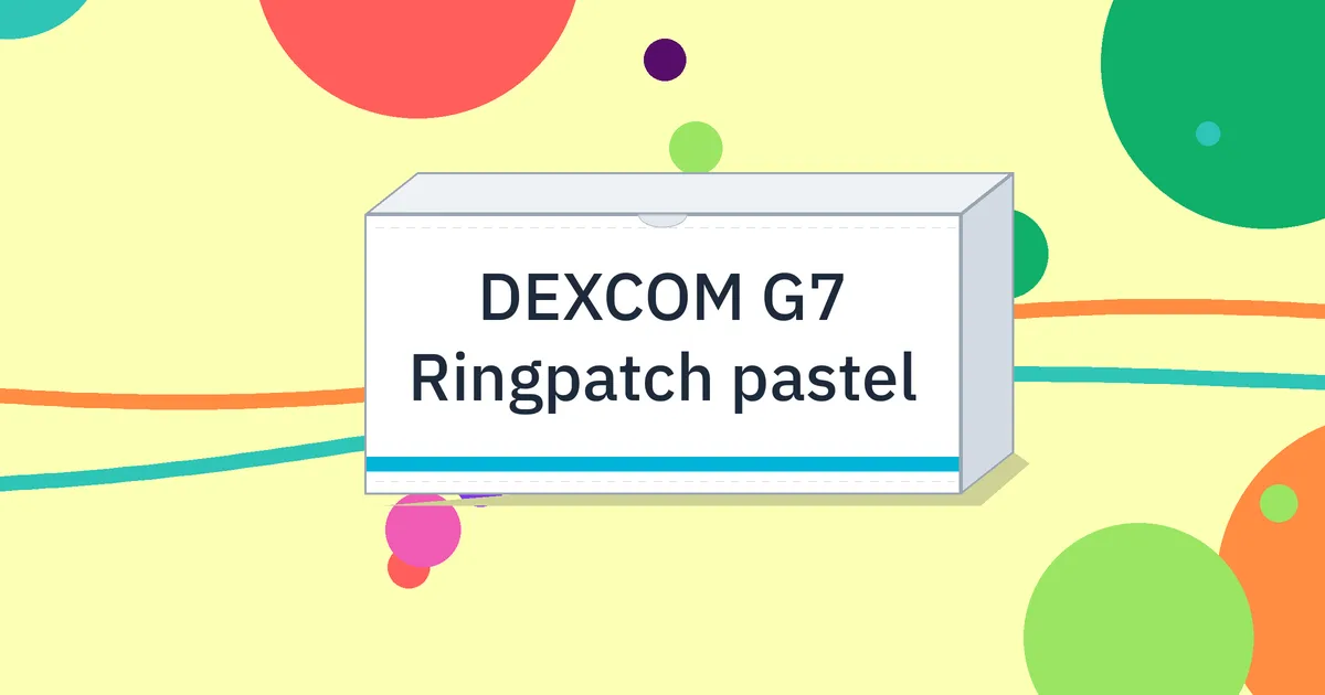 Symbolbild: Packung mit der Aufschrift DEXCOM G7 Ringpatch pastel (PZN 19865808) – Verfügbarkeit und Bezug in Apotheken in Frankfurt am Main