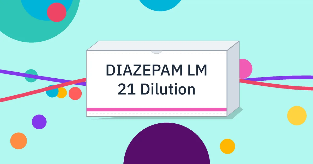 Symbolbild: Packung mit der Aufschrift DIAZEPAM LM 21 Dilution (PZN 12840952) – Verfügbarkeit und Bezug in Apotheken in Frankfurt am Main