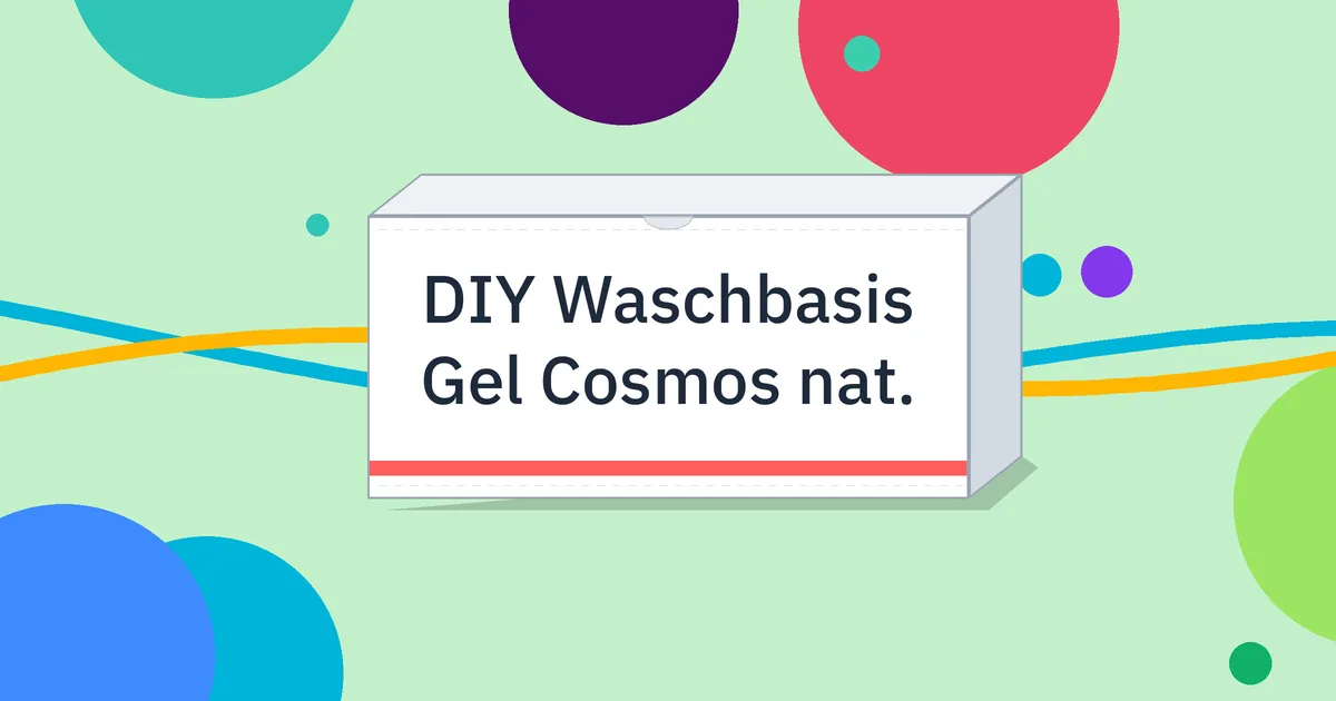 Symbolbild: Packung mit der Aufschrift DIY Waschbasis Gel Cosmos nat. (PZN 17882665) – Verfügbarkeit und Bezug in Apotheken in Frankfurt am Main