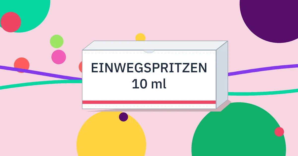 Symbolbild: Packung mit der Aufschrift EINWEGSPRITZEN 10 ml (PZN 09314119) – Verfügbarkeit und Bezug in Apotheken in Frankfurt am Main