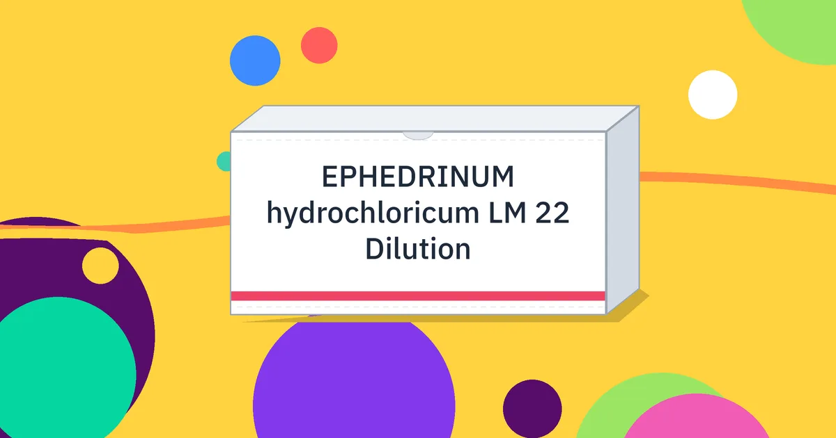 Symbolbild: Packung mit der Aufschrift EPHEDRINUM hydrochloricum LM 22 Dilution (PZN 13471273) – Verfügbarkeit und Bezug in Apotheken in Frankfurt am Main
