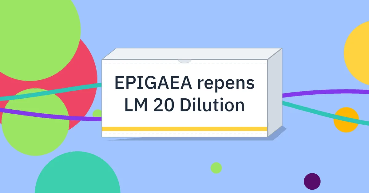 Symbolbild: Packung mit der Aufschrift EPIGAEA repens LM 20 Dilution (PZN 13471741) – Verfügbarkeit und Bezug in Apotheken in Frankfurt am Main