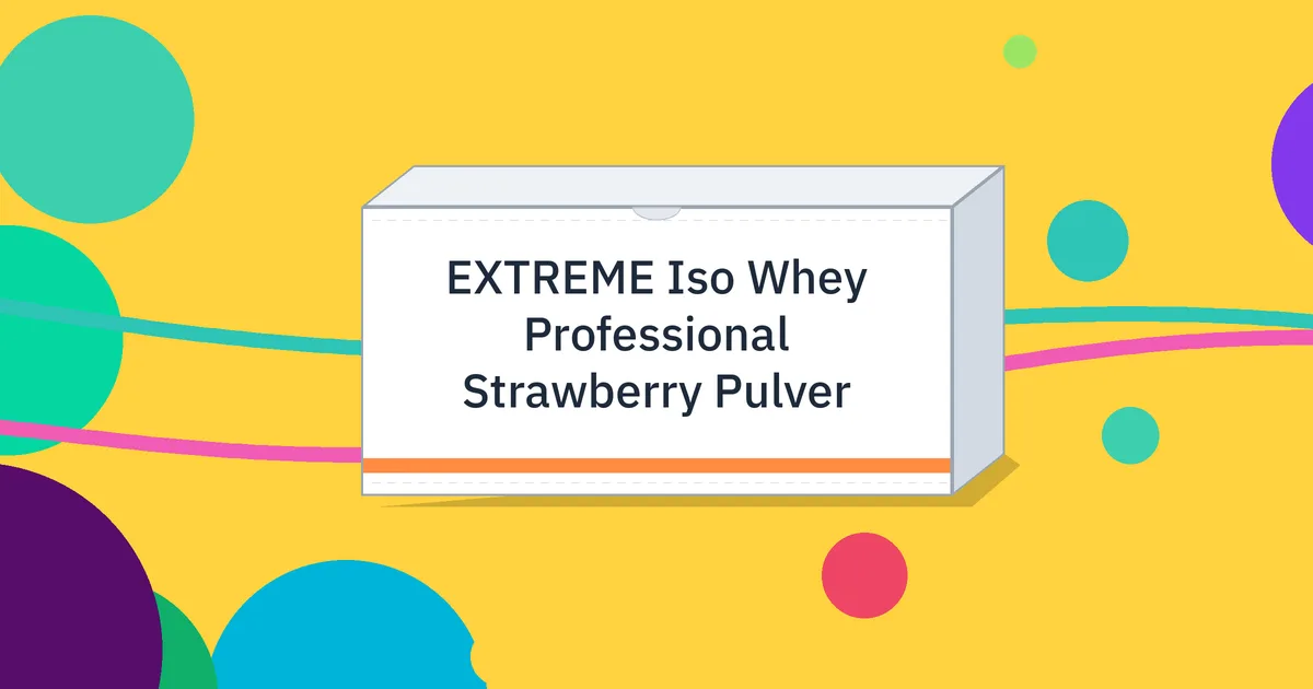 Symbolbild: Packung mit der Aufschrift EXTREME Iso Whey Professional Strawberry Pulver (PZN 02468196) – Verfügbarkeit und Bezug in Apotheken in Frankfurt am Main
