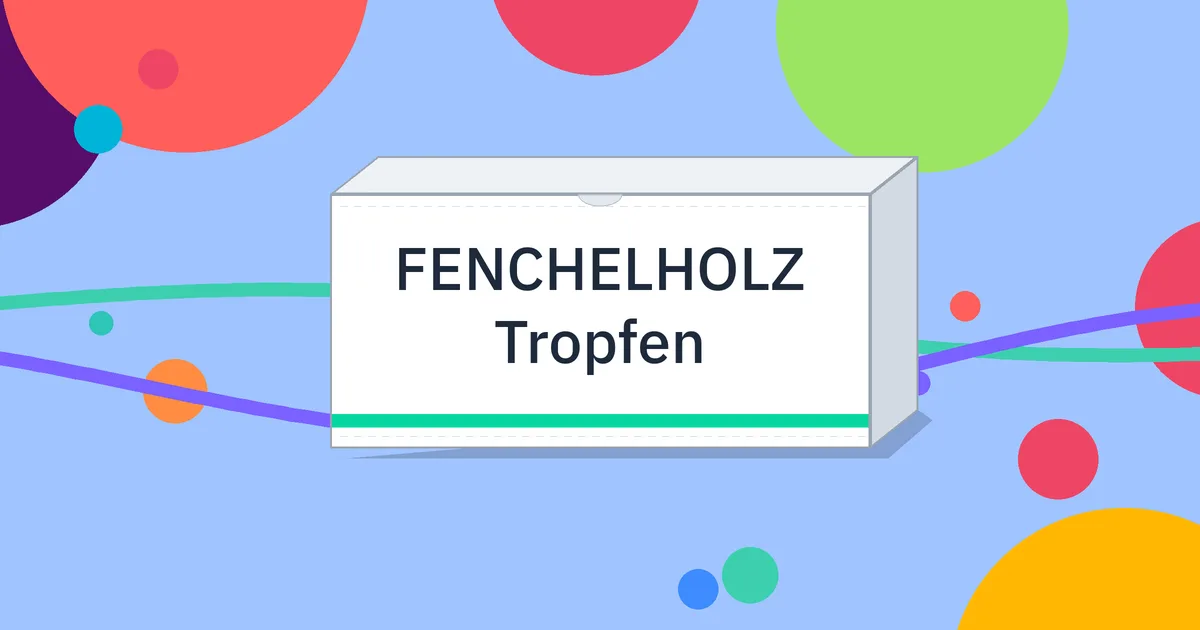 Symbolbild: Packung mit der Aufschrift FENCHELHOLZ Tropfen (PZN 19338799) – Verfügbarkeit und Bezug in Apotheken in Frankfurt am Main
