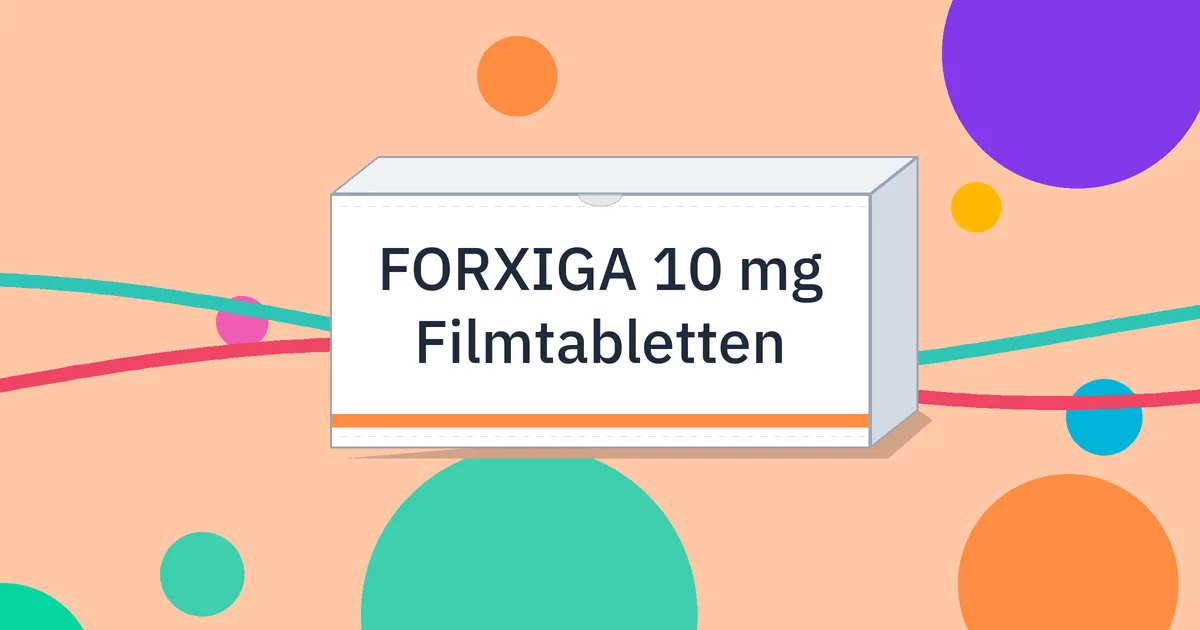 Symbolbild: Packung mit der Aufschrift FORXIGA 10 mg Filmtabletten (PZN 19373695) – Verfügbarkeit und Bezug in Apotheken in Frankfurt am Main
