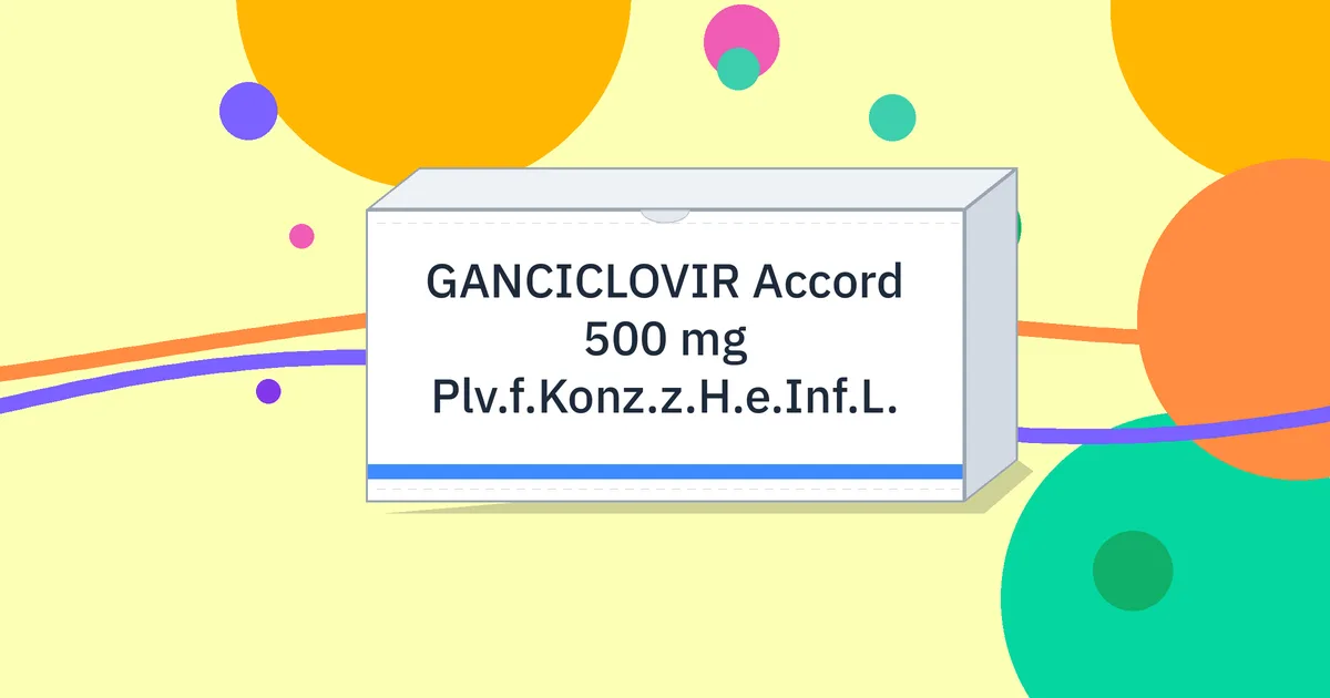 Symbolbild: Packung mit der Aufschrift GANCICLOVIR Accord 500 mg Plv.f.Konz.z.H.e.Inf.L. (PZN 15624686) – Verfügbarkeit und Bezug in Apotheken in Frankfurt am Main