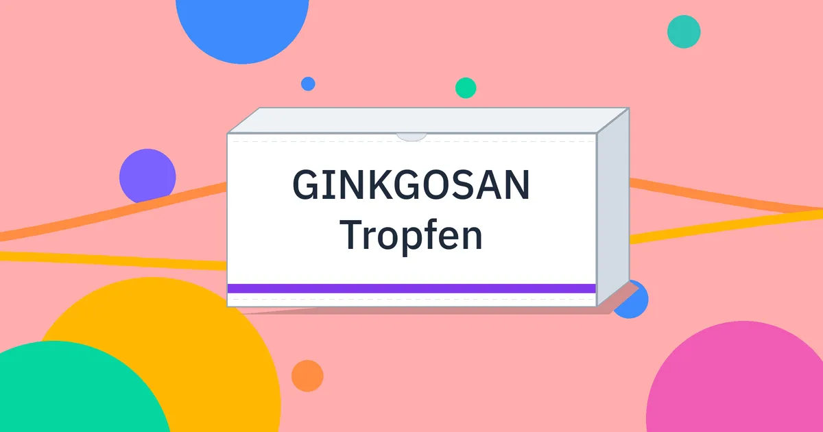 Symbolbild: Packung mit der Aufschrift GINKGOSAN Tropfen (PZN 12536042) – Verfügbarkeit und Bezug in Apotheken in Frankfurt am Main