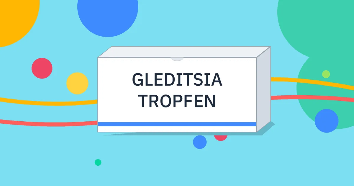 Symbolbild: Packung mit der Aufschrift GLEDITSIA TROPFEN (PZN 15230450) – Verfügbarkeit und Bezug in Apotheken in Frankfurt am Main