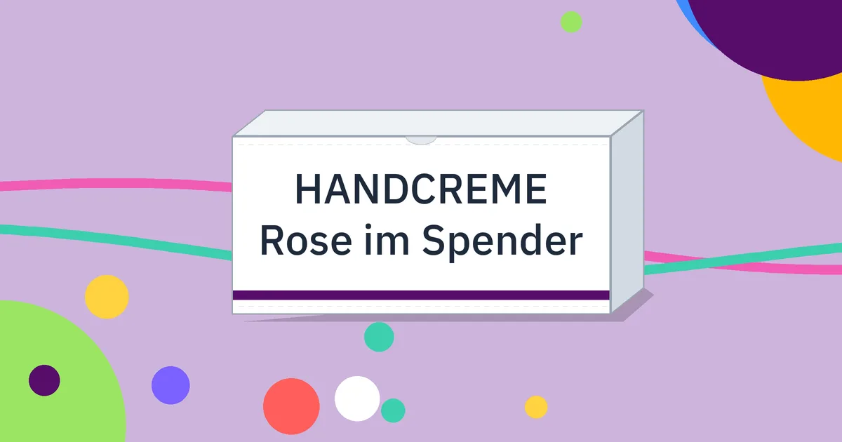Symbolbild: Packung mit der Aufschrift HANDCREME Rose im Spender (PZN 15633461) – Verfügbarkeit und Bezug in Apotheken in Frankfurt am Main