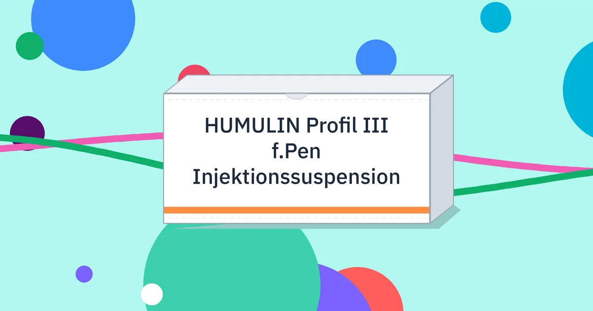 Symbolbild: Packung mit der Aufschrift HUMULIN Profil III f.Pen Injektionssuspension (PZN 02406479) – Verfügbarkeit und Bezug in Apotheken in Frankfurt am Main