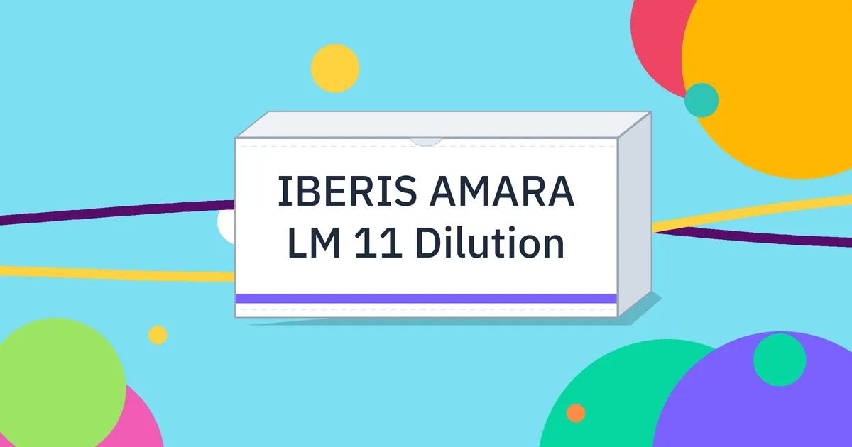 Symbolbild: Packung mit der Aufschrift IBERIS AMARA LM 11 Dilution (PZN 12891381) – Verfügbarkeit und Bezug in Apotheken in Frankfurt am Main