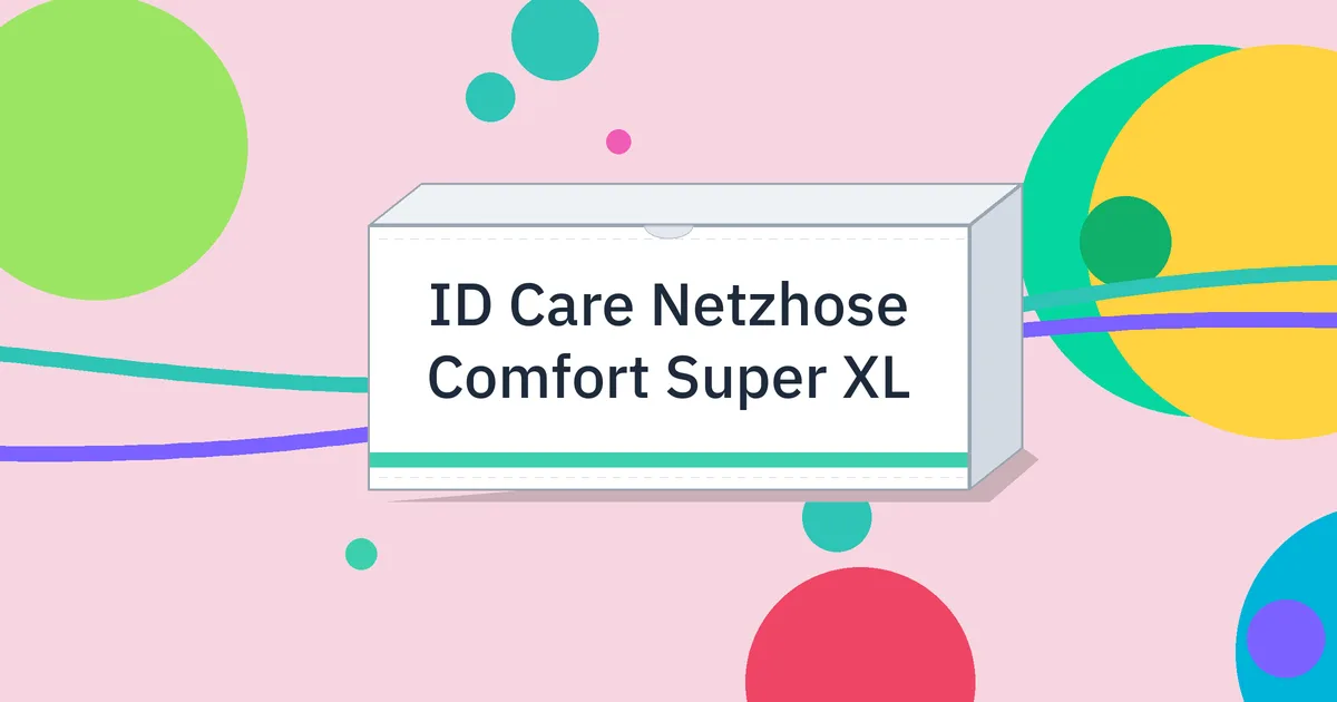 Symbolbild: Packung mit der Aufschrift ID Care Netzhose Comfort Super XL (PZN 18874254) – Verfügbarkeit und Bezug in Apotheken in Frankfurt am Main