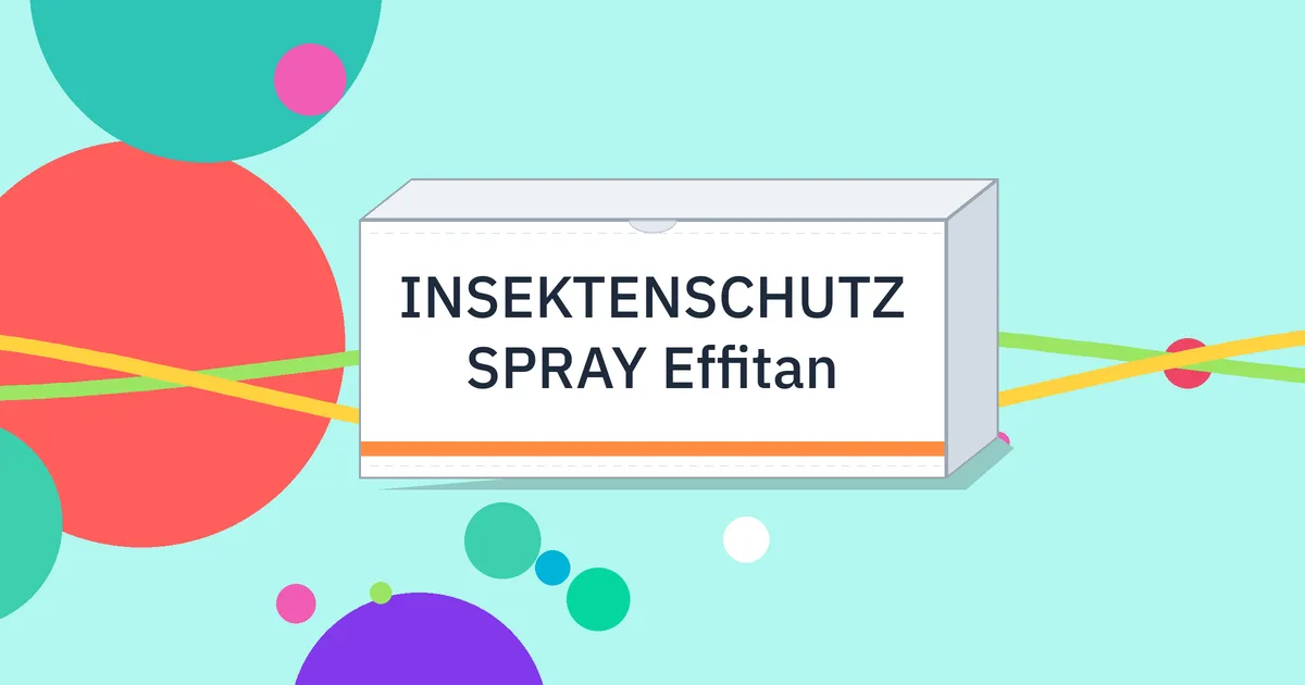 Symbolbild: Packung mit der Aufschrift INSEKTENSCHUTZ SPRAY Effitan (PZN 00698325) – Verfügbarkeit und Bezug in Apotheken in Frankfurt am Main