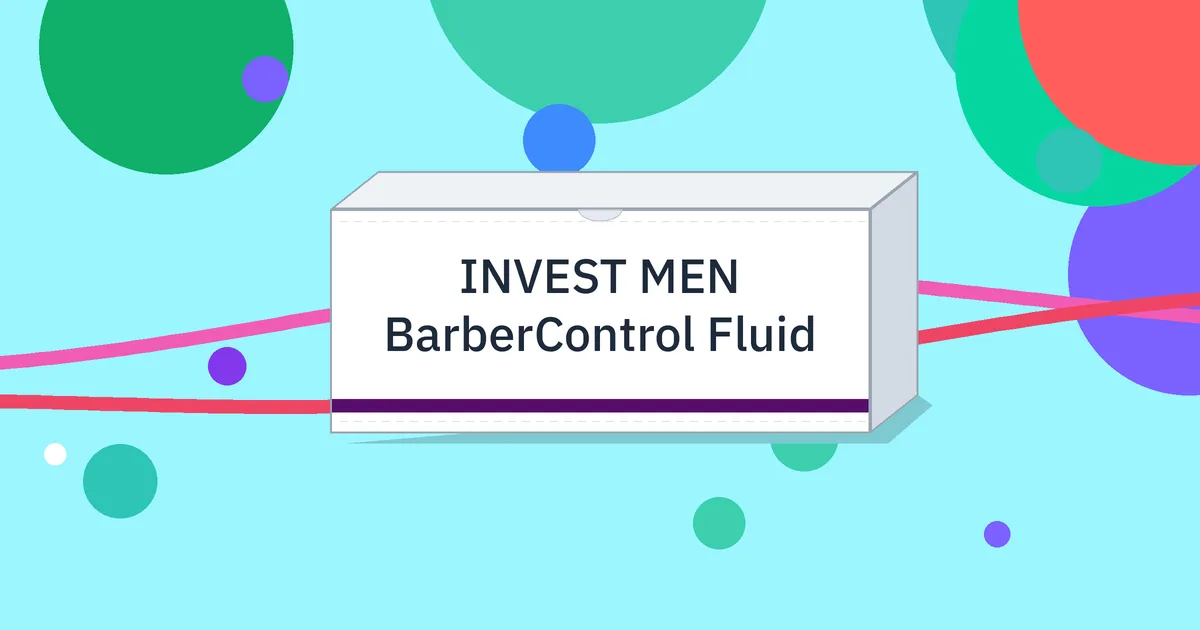 Symbolbild: Packung mit der Aufschrift INVEST MEN BarberControl Fluid (PZN 18047976) – Verfügbarkeit und Bezug in Apotheken in Frankfurt am Main