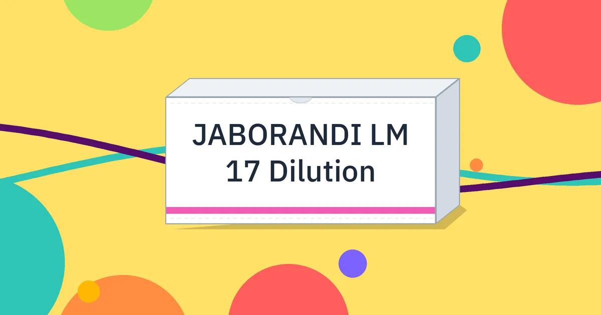 Symbolbild: Packung mit der Aufschrift JABORANDI LM 17 Dilution (PZN 12915302) – Verfügbarkeit und Bezug in Apotheken in Frankfurt am Main
