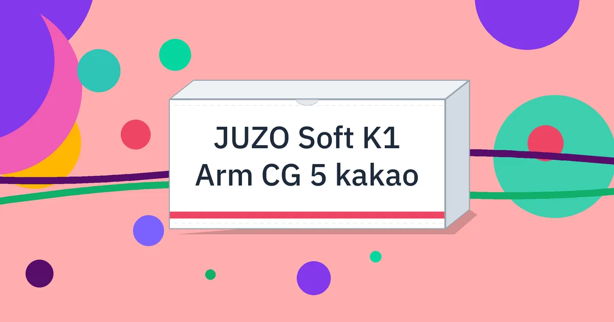 Symbolbild: Packung mit der Aufschrift JUZO Soft K1 Arm CG 5 kakao (PZN 15508626) – Verfügbarkeit und Bezug in Apotheken in Frankfurt am Main