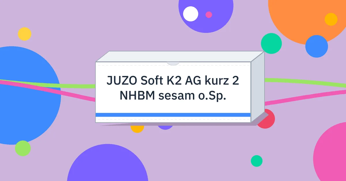 Symbolbild: Packung mit der Aufschrift JUZO Soft K2 AG kurz 2 NHBM sesam o.Sp. (PZN 14998114) – Verfügbarkeit und Bezug in Apotheken in Frankfurt am Main