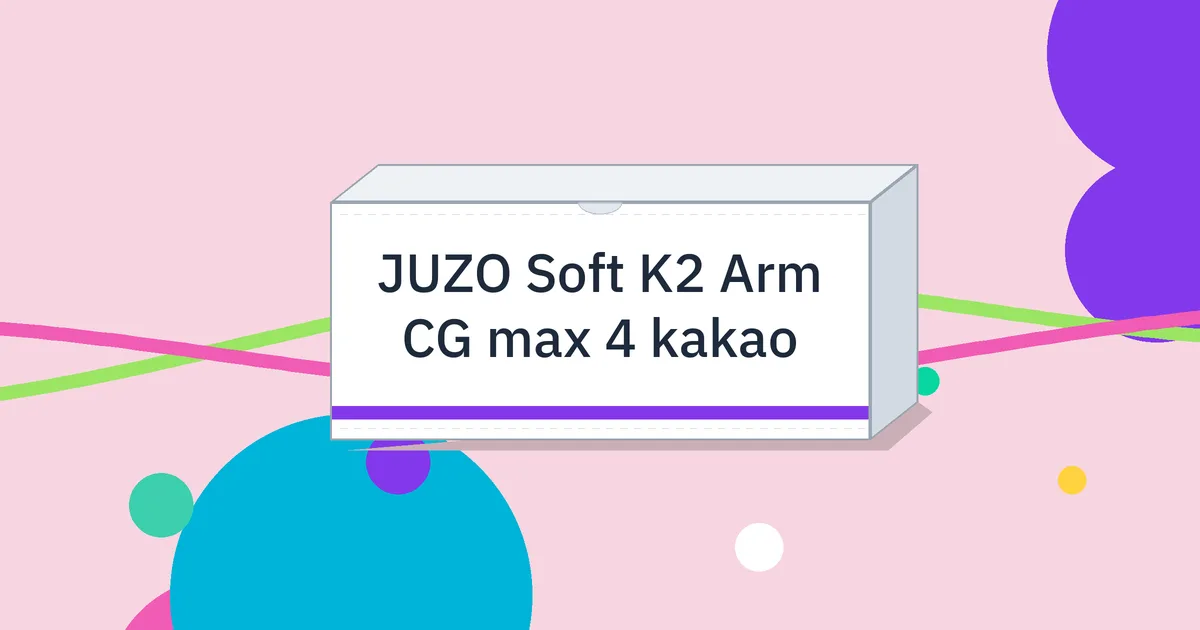 Symbolbild: Packung mit der Aufschrift JUZO Soft K2 Arm CG max 4 kakao (PZN 15514176) – Verfügbarkeit und Bezug in Apotheken in Frankfurt am Main