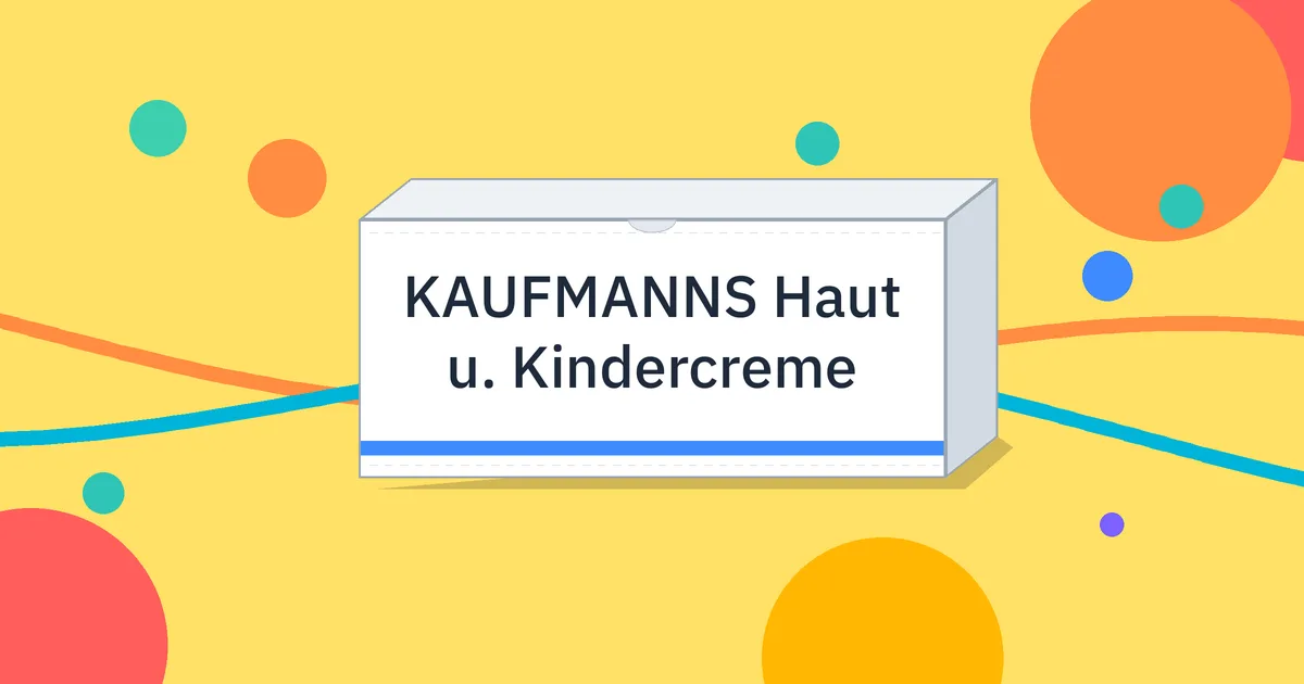 Symbolbild: Packung mit der Aufschrift KAUFMANNS Haut u. Kindercreme (PZN 02557830) – Verfügbarkeit und Bezug in Apotheken in Frankfurt am Main