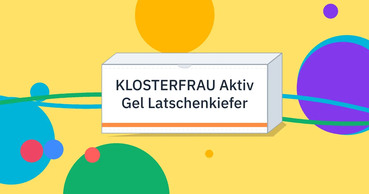 Symbolbild: Packung mit der Aufschrift KLOSTERFRAU Aktiv Gel Latschenkiefer (PZN 06318513) – Verfügbarkeit und Bezug in Apotheken in Frankfurt am Main
