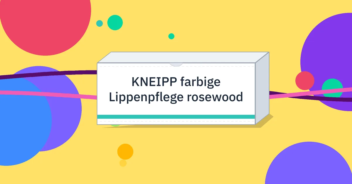 Symbolbild: Packung mit der Aufschrift KNEIPP farbige Lippenpflege rosewood (PZN 19542005) – Verfügbarkeit und Bezug in Apotheken in Frankfurt am Main