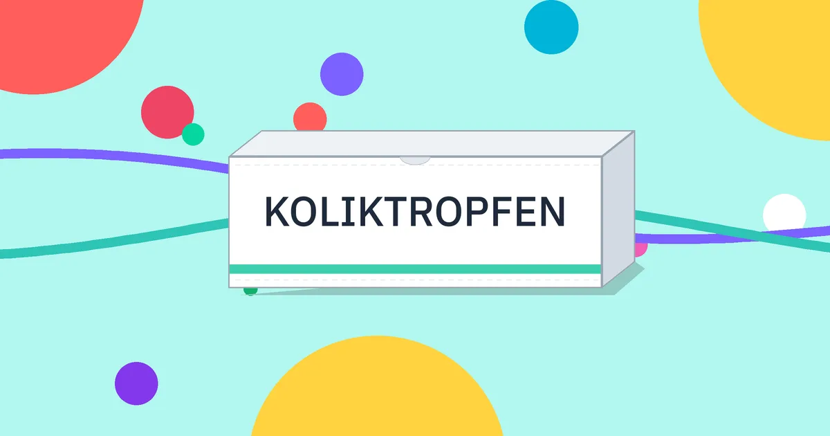 Symbolbild: Packung mit der Aufschrift KOLIKTROPFEN (PZN 03753935) – Verfügbarkeit und Bezug in Apotheken in Frankfurt am Main