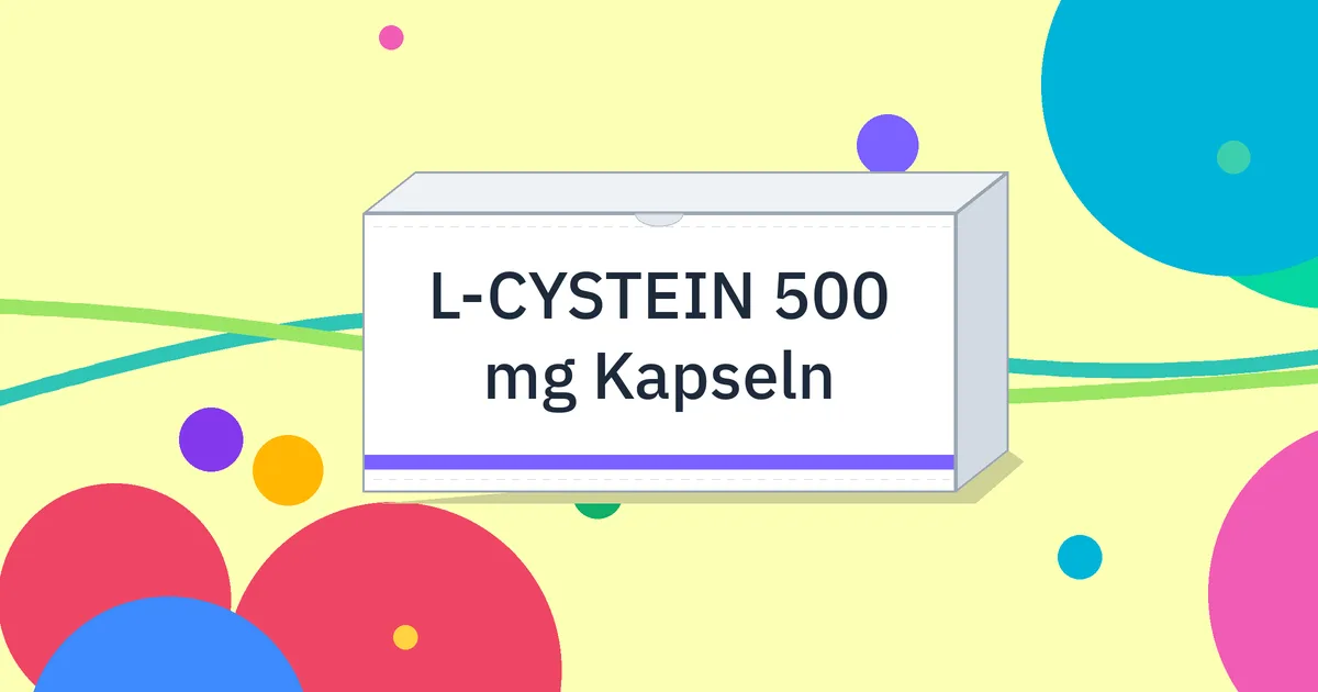 Symbolbild: Packung mit der Aufschrift L-CYSTEIN 500 mg Kapseln (PZN 01290520) – Verfügbarkeit und Bezug in Apotheken in Frankfurt am Main