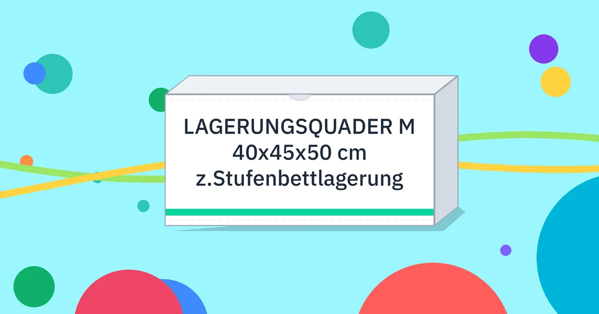 Symbolbild: Packung mit der Aufschrift LAGERUNGSQUADER M 40x45x50 cm z.Stufenbettlagerung (PZN 02001133) – Verfügbarkeit und Bezug in Apotheken in Frankfurt am Main