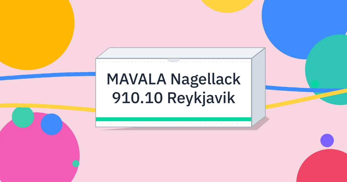 Symbolbild: Packung mit der Aufschrift MAVALA Nagellack 910.10 Reykjavik (PZN 14050993) – Verfügbarkeit und Bezug in Apotheken in Frankfurt am Main