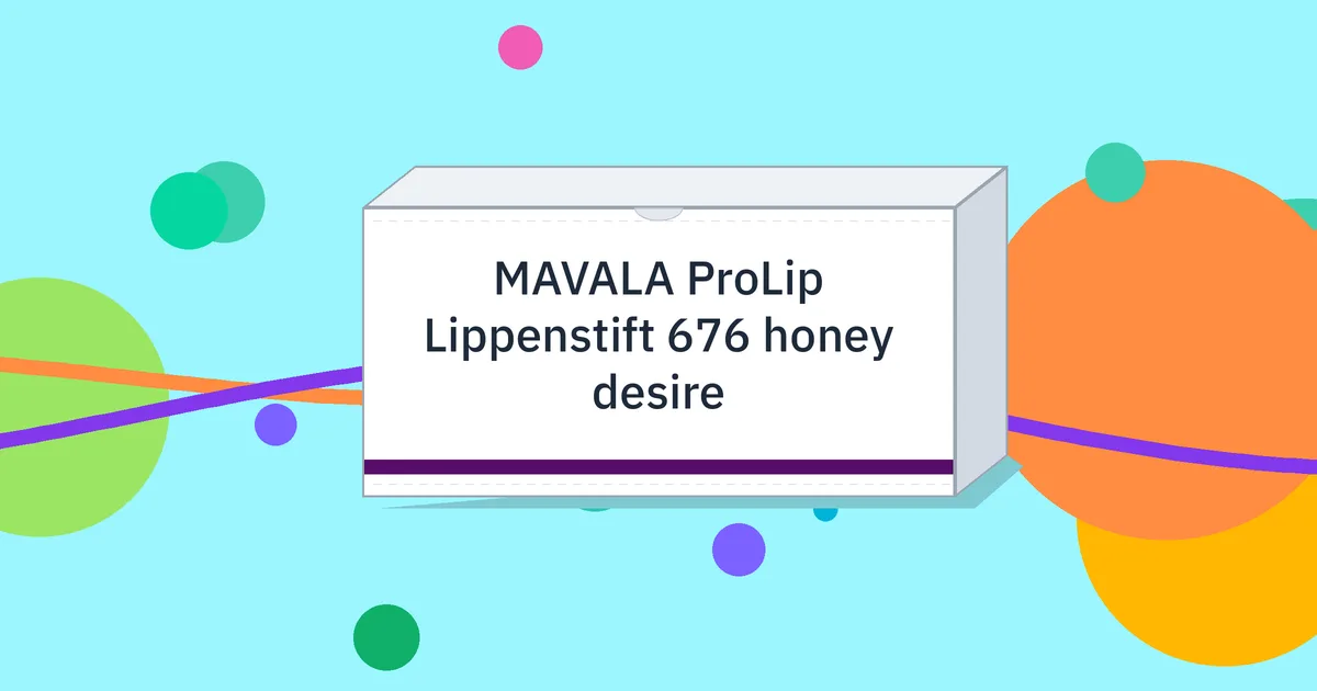 Symbolbild: Packung mit der Aufschrift MAVALA ProLip Lippenstift 676 honey desire (PZN 17817366) – Verfügbarkeit und Bezug in Apotheken in Frankfurt am Main