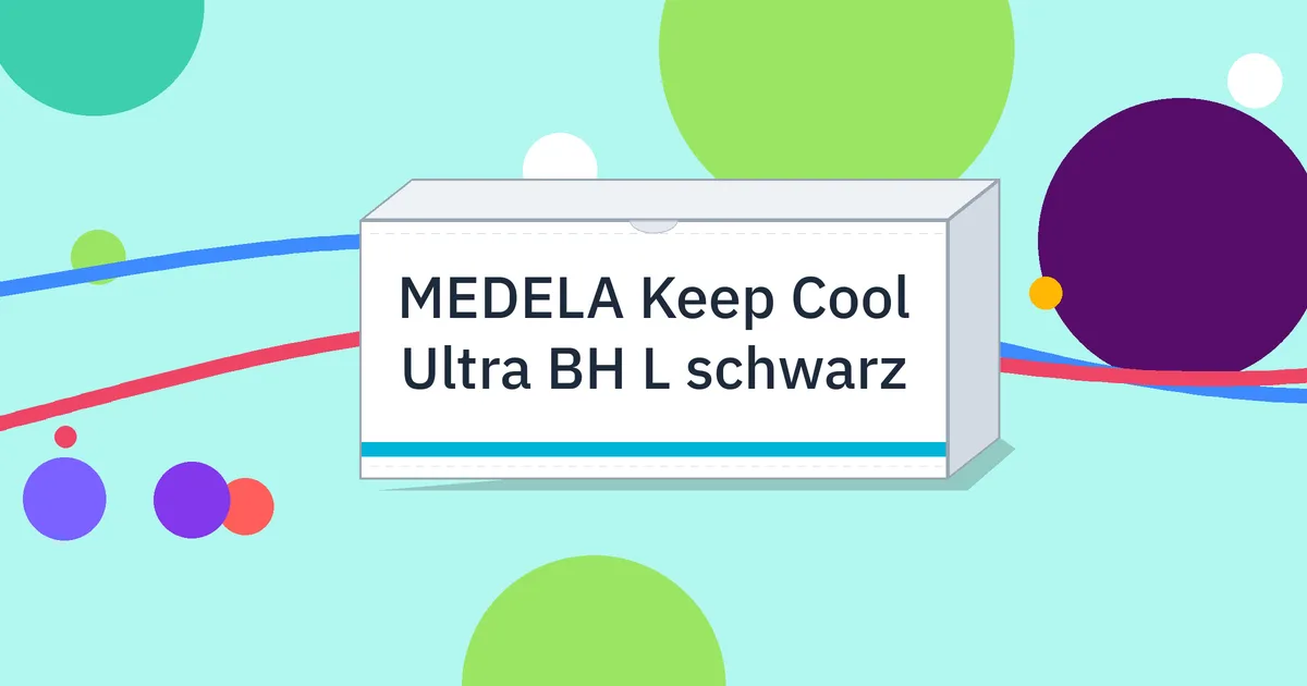 Symbolbild: Packung mit der Aufschrift MEDELA Keep Cool Ultra BH L schwarz (PZN 18269487) – Verfügbarkeit und Bezug in Apotheken in Frankfurt am Main